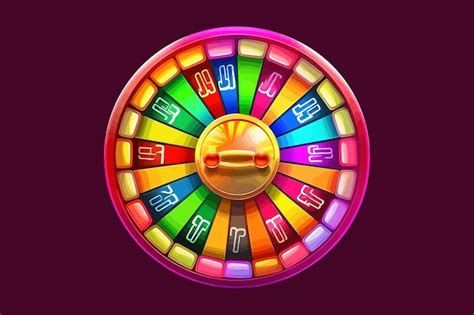 Ranura De La Rueda De La Fortuna Del Giro Del Juego Para El Vector Del