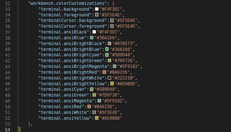 Vscode终端背景颜色修改以及报错信息颜色修改