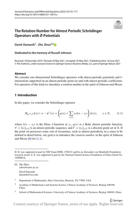 The Rotation Number For Almost Periodic Schrödinger Operators With Delta Potentials