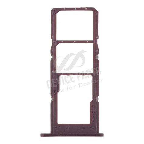 Sim Card Tray For Samsung Galaxy A G Dual Card Version Dark Red Ori