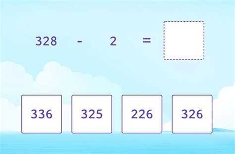 Fluently Subtract 1 Digit From 3 Digit Numbers Game