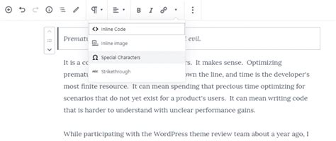 Inserting Special Characters Into The Block Editor Wp Tavern