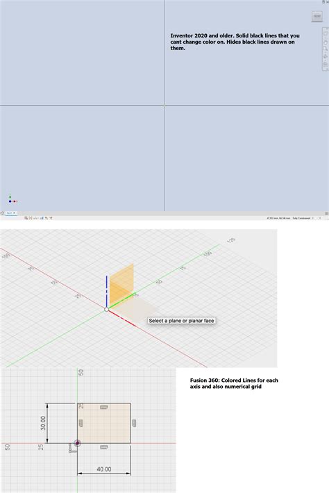 Colored Axis For Xyz In 2d Sketches Autodesk Community