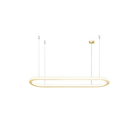 Luma 100013700404 Oval Pendant Light 80w Led Gold 1148474
