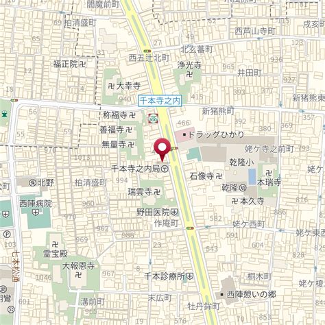 京都府京都市上京区千本通上立売上る花車町481 の地図 Mapfan
