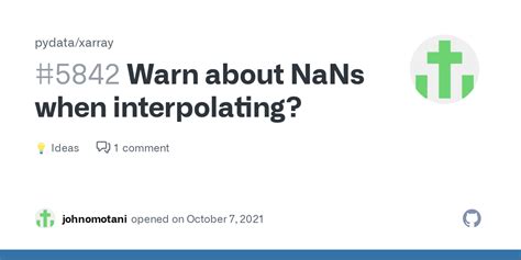 Warn About NaNs When Interpolating Pydata Xarray Discussion GitHub