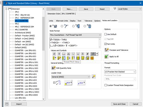 tapped threaded hole details autodesk community
