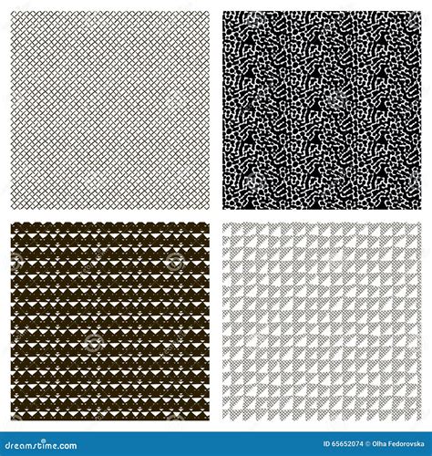 Abstract Sketched Scribble Seamless Background Patterns Stock Vector