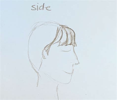 How To Draw Bangs Front View Side Basicdraw Com