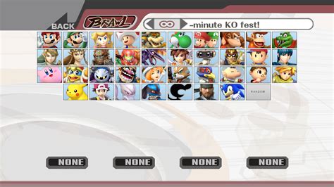 Create The Smash Roster Day 3 Brawl R Supersmashbros