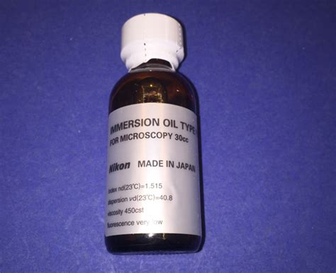 Microscope Immersion Oil