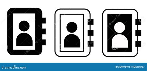 Id Card Icon Sets Vector And Illustration For Website Stock