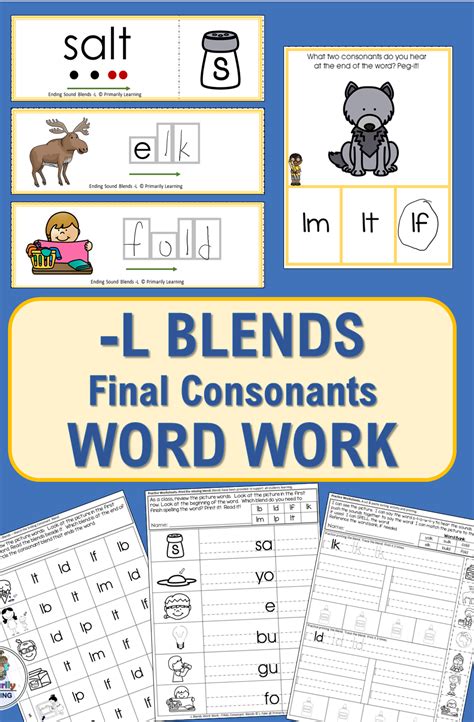 21 Consonant Blends Worksheets Kindergarten Printable Pdf Template
