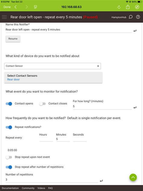 Notifications App Bug Built In Apps Hubitat