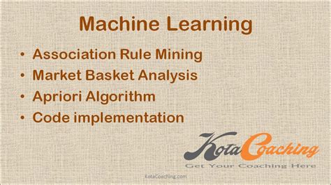 Apriori Algorithm In Hindi Association Rule Mining Machine Learning Youtube