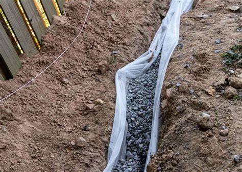 French Drain Installation For Better Yard Drainage