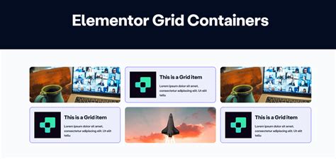 how to use elementor grid containers