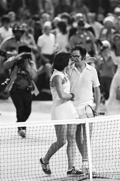 Billie Jean King And Bobby Riggs At End By Bettmann