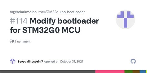 Modify Bootloader For Stm32g0 Mcu · Issue 114 · Rogerclarkmelbourne