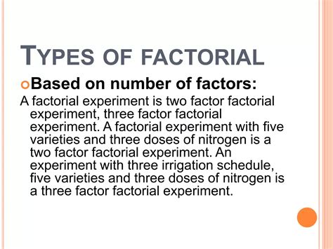 Presentation Of Factorial Experiment 3 2 Pptx