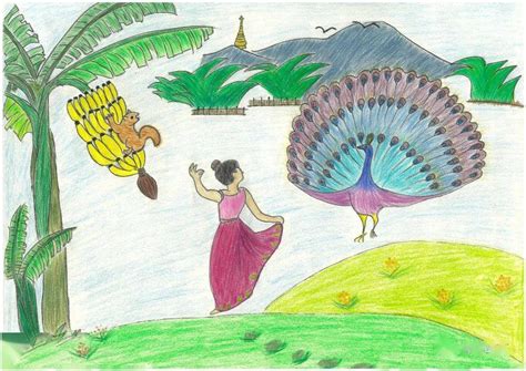 芒市小画家笔下的生物多样性画作，超赞！ 搜狐大视野 搜狐新闻
