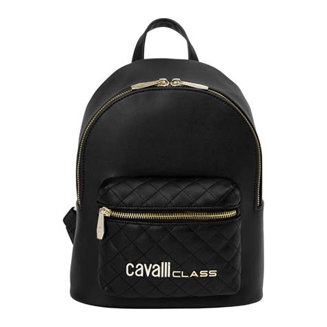 Buy Cavalli Class Black Salerno Backpack Online