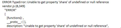 Error Typeerror Unable To Get Property Share Of Undefined Or Null Reference · Issue 18