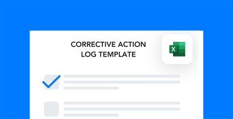 Corrective Action Log Template Frontline Data Solutions