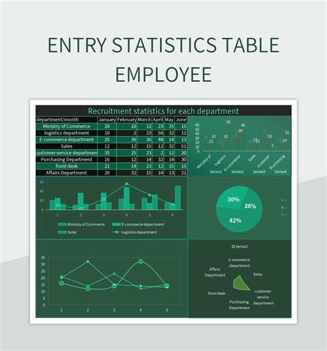 Entry Statistics Table Personnel Files Employee Excel Template And