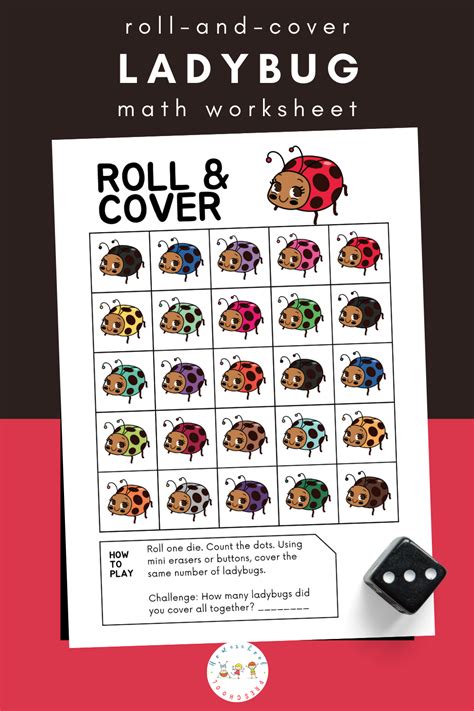 No Prep Ladybug Math Worksheet For Preschoolers