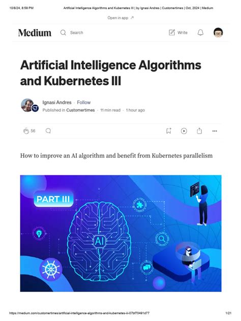 Artificial Intelligence Algorithms And Kubernetes Iii By Ignasi Andres Customertimes Oct