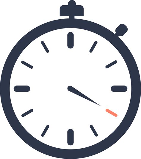 20 Second Timer Display In Flat Style Countdown Time Counter In Circle 12871583 Png