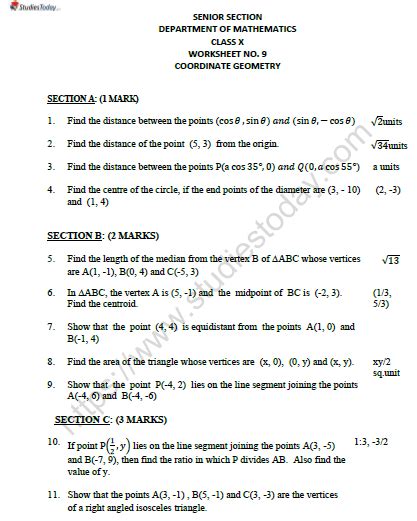 Geometry Worksheets Coordinates Worksheets Worksheets Library