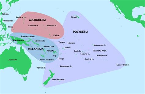 Difference Between Polynesia Melanesia And Micronesia Polynesia Vs