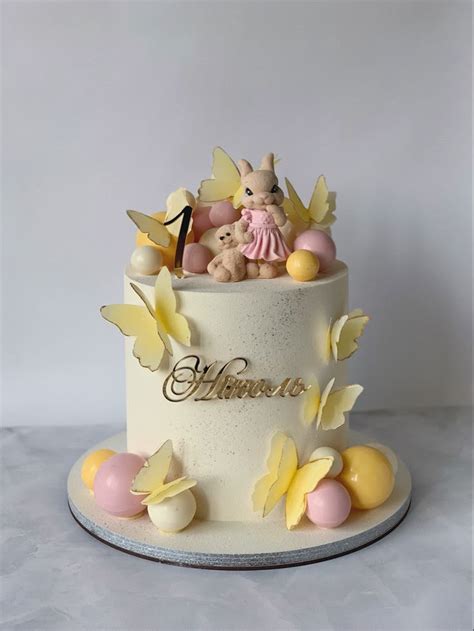 Торт девочке на годик Торт для девочки Торт Торт для ребёнка