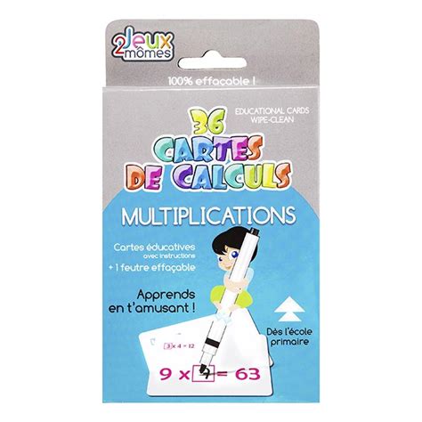 36 Cartes Jeux 2 Momes Pour Apprendre Les Multiplications Chez