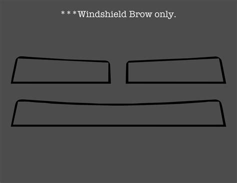 Pre Cut Windshield Brow Tint Max Ceramic Window Tint Etsy