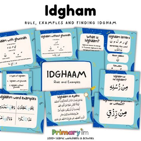 Idgham Tajweed Primary Ilm