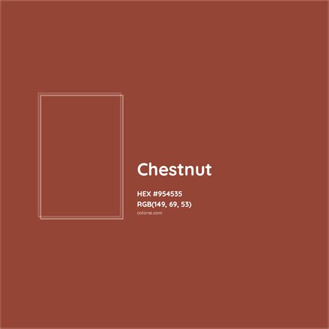 Chestnut Complementary Or Opposite Color Name And Code 954535