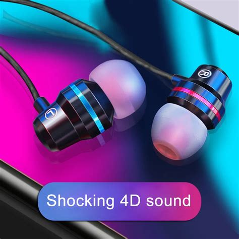 Type C разъемы стерео бас наушники вкладыши с микрофоном Металл Проводная игровая спортивная