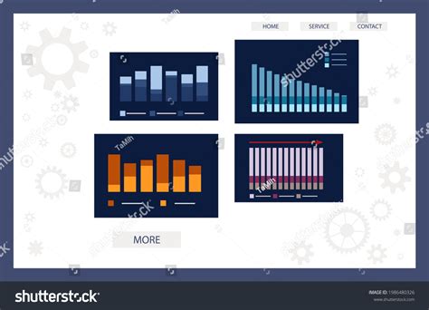 Kpi Key Performance Indicator Dashboard Diagram เวกเตอร์สต็อก ปลอดค่า
