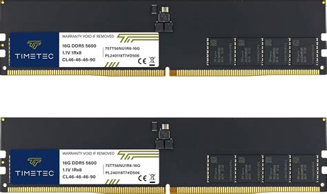 Timetec 32gb Kit 2x16gb Ddr5 5600mhz Pc5 44800 Unbuffered Non Ecc 1 1v