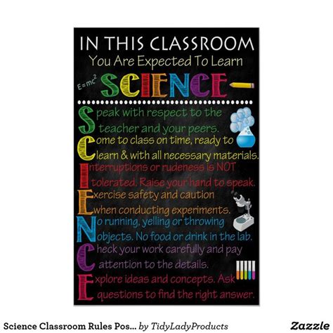 Science Classroom Rules Poster Classroom Rules Poster Classroom Rules Science Classroom