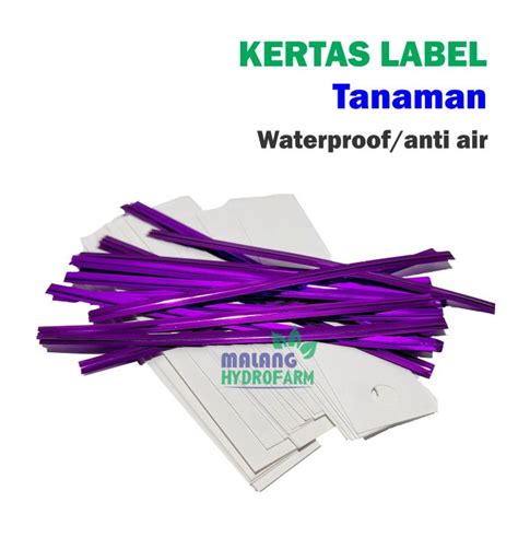 Kertas Label Tanaman 50 Pcs Tag Tanaman Tahan Air Waterproof Anggrek Hortikultura Lazada Indonesia
