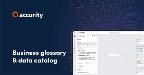 Business Glossary And Data Catalog Accurity Platform