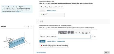 Solved Determine The Resultant Force Enter The X Y And Z