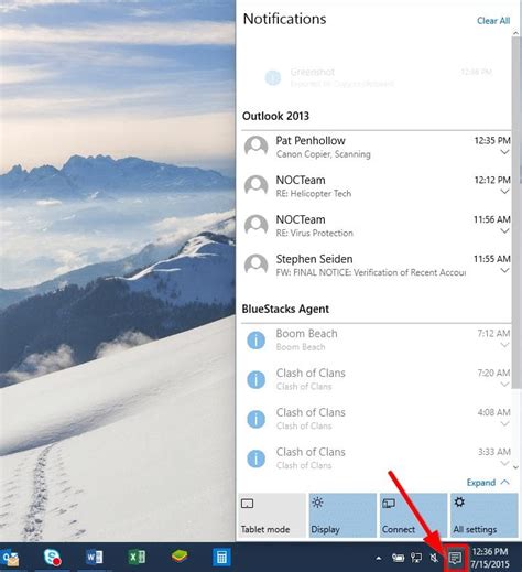 Windows 10 New Notifications TechWise Group