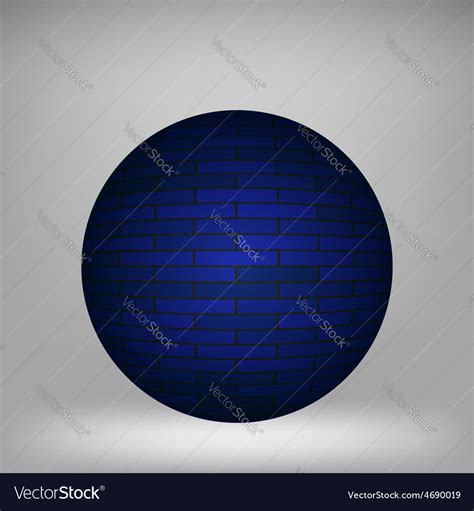 Blue Sphere Royalty Free Vector Image VectorStock