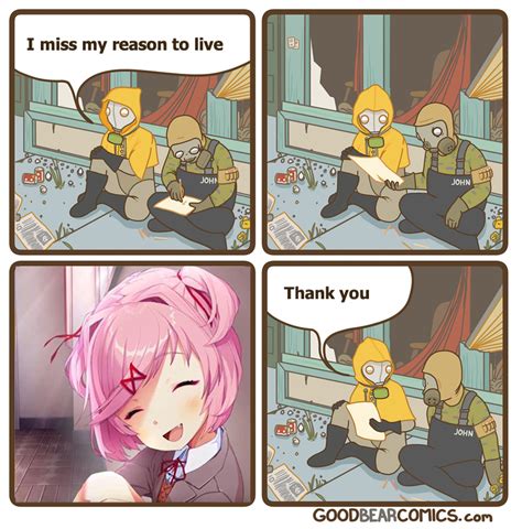 A Daily Dose Of Natsuki S Smile A Day Keeps Away The Nosalis Away R Ddlc