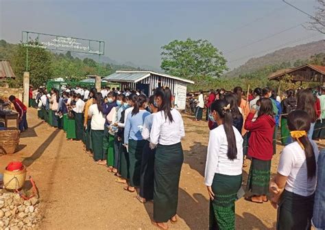 ပင်လောင်းမြို့နယ်တွင် ၂၀၂၁ ၂၀၂၂ ခုနှစ်၊ပညာသင်နှစ် တက္ကသိုလ်ဝင် စာမေးပွဲ ပထမနေ့ စတင်ဖြေဆို